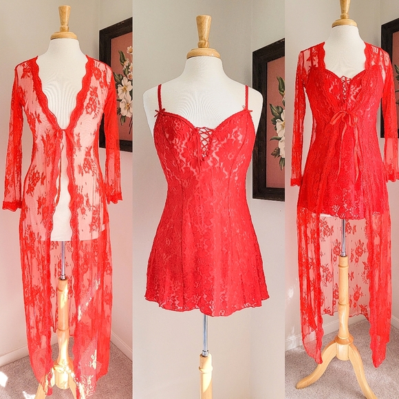Frederick's of Hollywood | Intimates & Sleepwear | Vintage Red ...